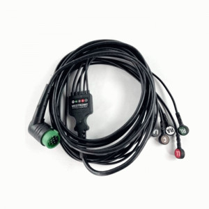 Stryker Physio Control ECG Cable with 5 Leads, Snap 11110-000066 Cables ...