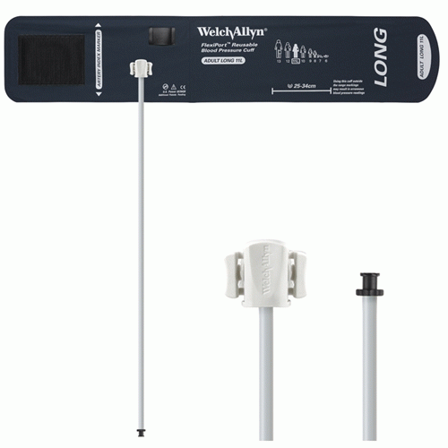 Welch Allyn Reusable FlexiPort Cuff with 1-Tube, Tri-Purpose Connector ...