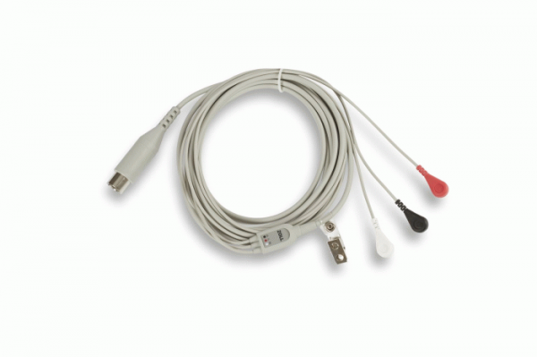 Zoll 3-Lead ECG Patient Cable 8000-0025 Cables Manual Defibrillator ...