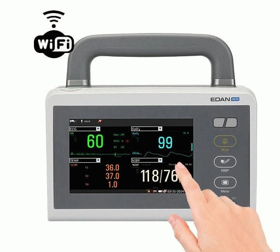 Edan iM20 Transport monitor with 2-IBP module iM20_2IBP Monitors ...