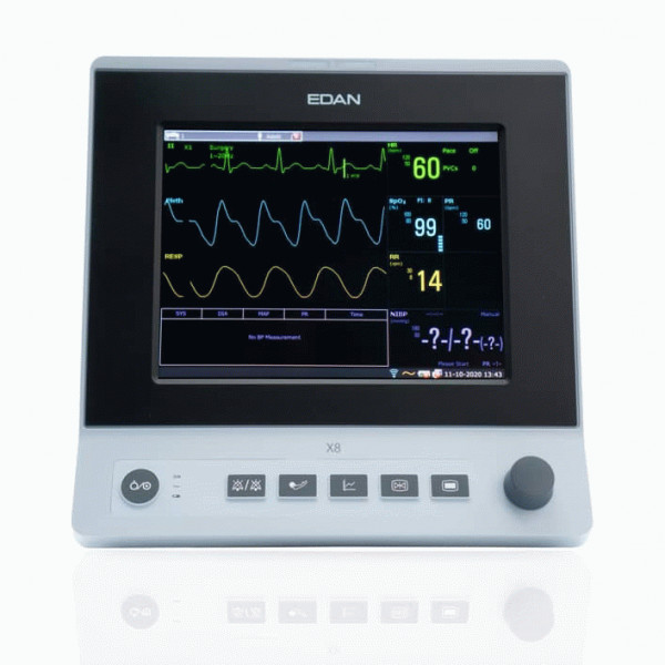 Edan X8 Patient monitor with Sidestream G2 CO2 module X8-G2 Monitors ...