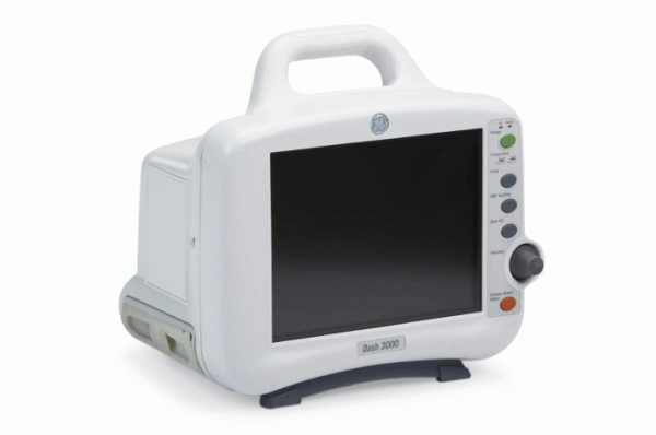 GE Dash 3000 with 3 Lead, SpO2, NIBP, and Printer Patient Monitors ...