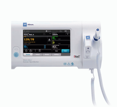 Welch Allyn Connex Spot Monitor with NIBP, Nonin SpO2, SureTemp 71WT-B ...
