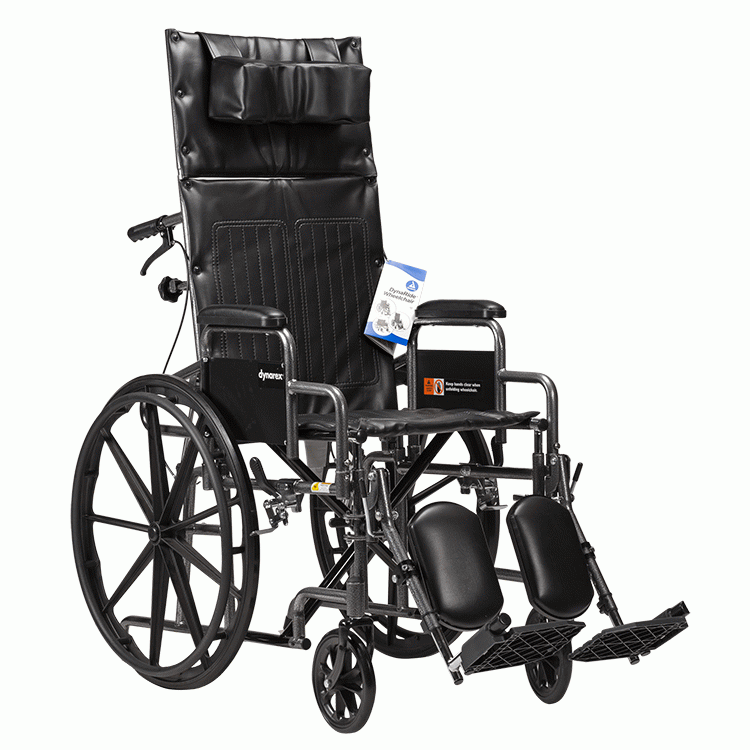 Dynarex DynaRide Reclining Wheelchair with Detach Desk Arm 10240 ...
