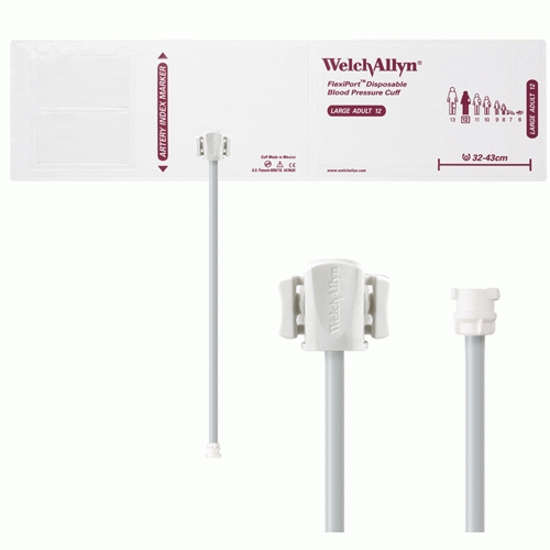 Welch Allyn Disposable FlexiPort Cuff with 1-Tube, Locking Connector ...