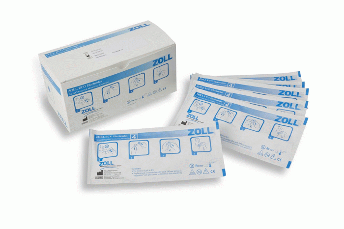 Zoll ECG Rectangular Electrodes 8900-0004 Manual Defibrillator Accessories