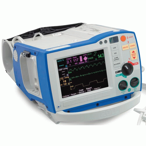 Zoll R Series Defibrillator with ALS, OneStep Pacing, SpO2 and NIBP 3. ...