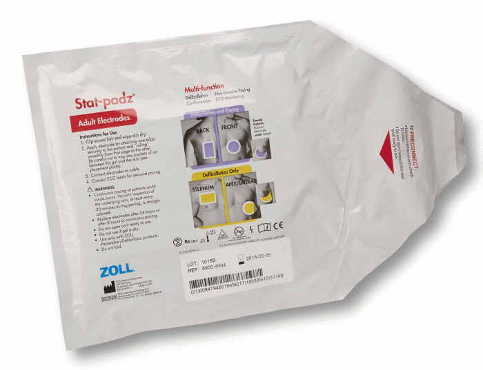 Zoll Stat-padz HVP Multi Function Electrodes 8900-4003 Pads Manual ...