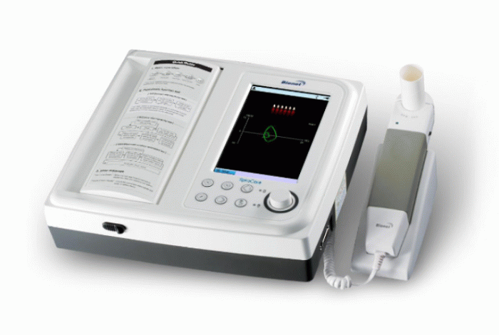 Bionet SpiroCare 7” Color TFT LCD Desktop Spirometer SpiroCare EKG ...