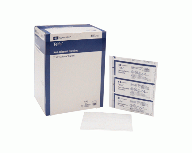 Covidien Non-Adherent Dressing Telfa Ouchless 2132-
