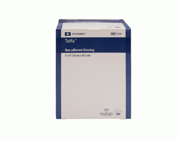 Covidien Non-Adherent Dressing Telfa Ouchless 2132-