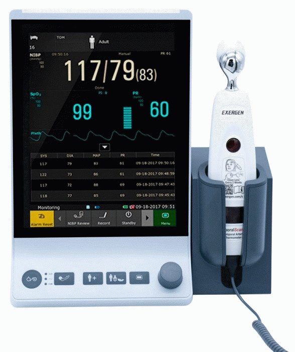 Edan IM3 Vital Sign Monitor with Exergen Temporal Temperature iM3_NST.E ...