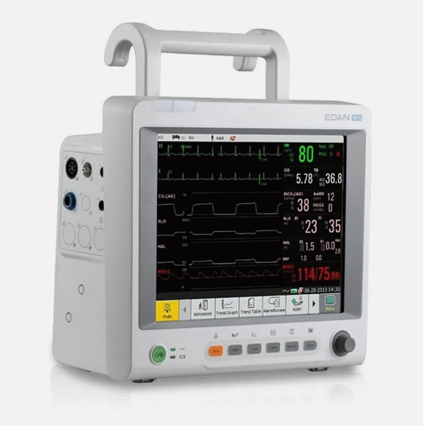 Edan iM70 Patient Monitor with 12 Lead ECG, SpO2, NIBP, Temp ...