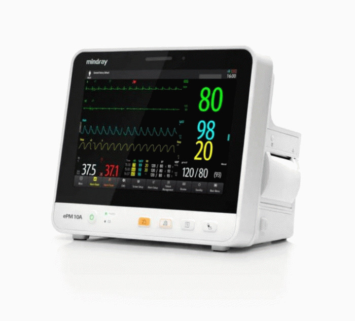 Mindray EPM 10A Patient Monitor with Nellcor SpO2, Sidestream CO2 121 ...