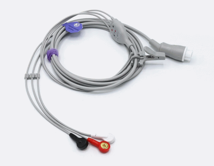 Philips ECG Cable 12 Pin with 5 Leads Snap Cables Patient Monitor ...