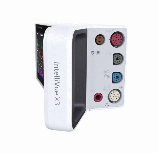 Philips X3 Transport Monitor with 3 Lead ECG, NIBP, SpO2 Patient ...