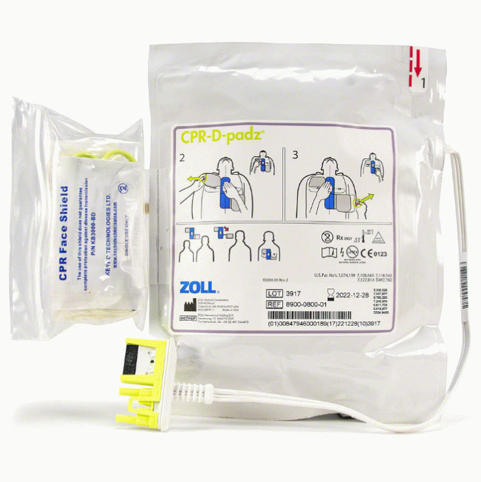 Zoll CPR-D Padz 8900-0800-01 Pads AED Accessories