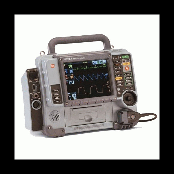 Stryker Physio Control Lifepak 15 with 12 Lead ECG, NIBP, SpO2 ...