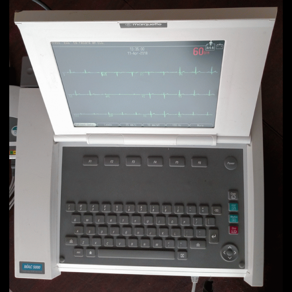 GE MAC 5000 EKG with CAM 14 Acquisition Module EKG Machine Units