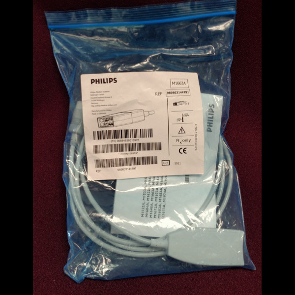 Philips 5 lead ECG patient trunk cable with AAMI/IEC M1668A Cables EKG ...
