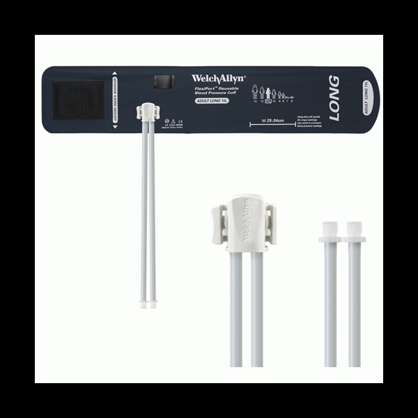 Welch Allyn Reusable FlexiPort Cuff with 2-Tube, Screw Connector REUSE ...