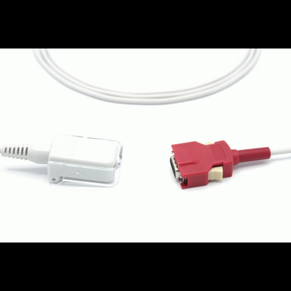 Masimo Compatible LNC SpO2 Adapter Cable with Red Connector 2055 ...