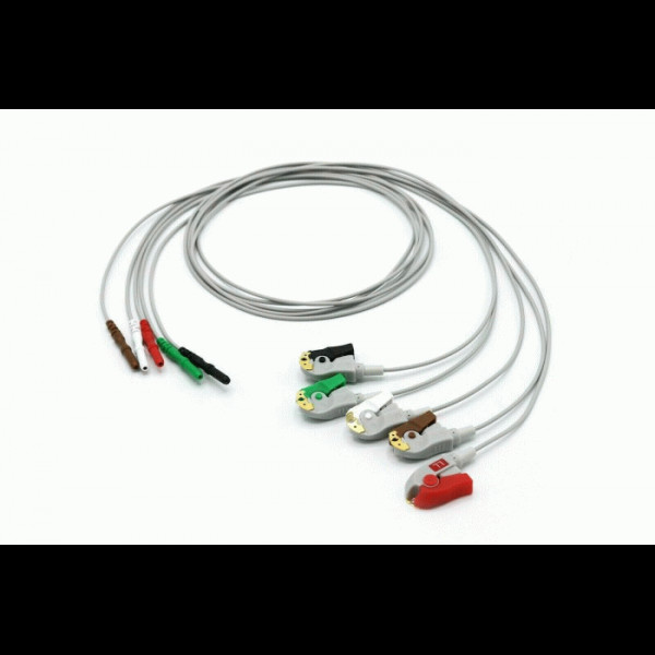 Compatible AAMI ECG 5 Lead Leadwires with Grabber 184355405736 Lead ...