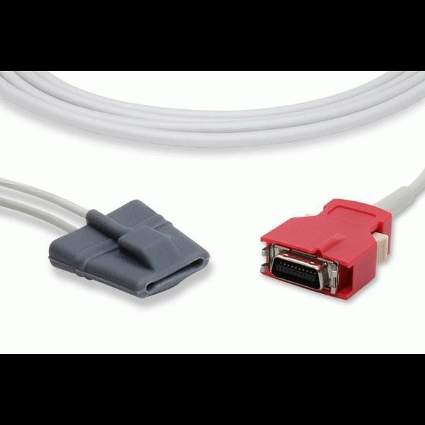 Masimo Compatible Red Direct Connect SpO2 Sensor with Pediatric Soft ...