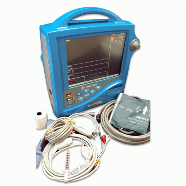 GE Dinamap Pro 1000 with 3 lead ECG, Nellcor SpO2, NIBP, Printer ...
