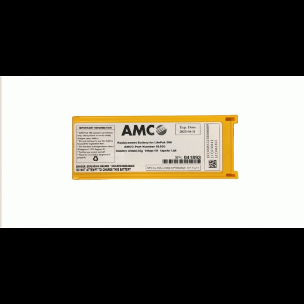 Compatible Physio Control Lifepak 500 Non-Rechargeable Lithium Battery ...