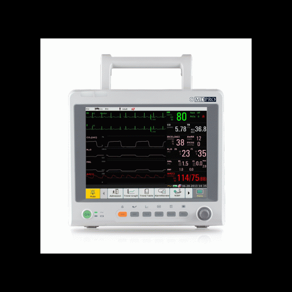 MDPro 4500-G2 Patient Monitor with 3/5 Lead ECG, NIBP, SpO2 MDPRO4500 ...