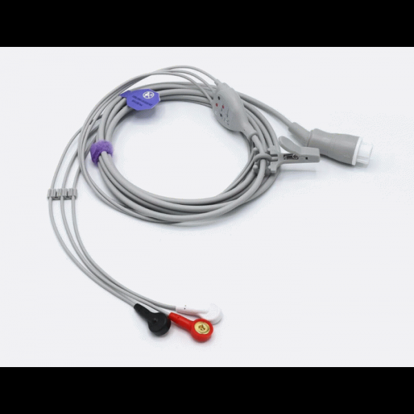Philips ECG Cable 12 Pin with 5 Leads Snap Cables Patient Monitor ...