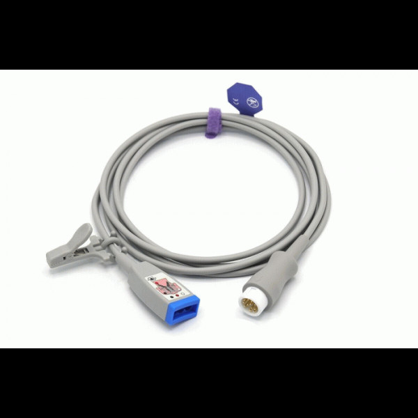Philips ECG Trunk Cable 12 pin with 3 Lead Cables Patient Monitor ...