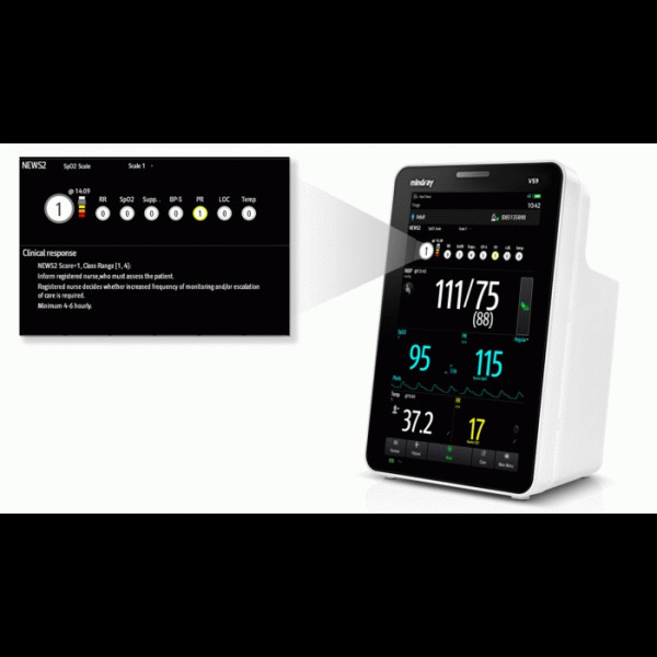 Mindray VS9 Vital Signs Monitor with Nellcor OxiMax SpO2, SmarTemp 121 ...