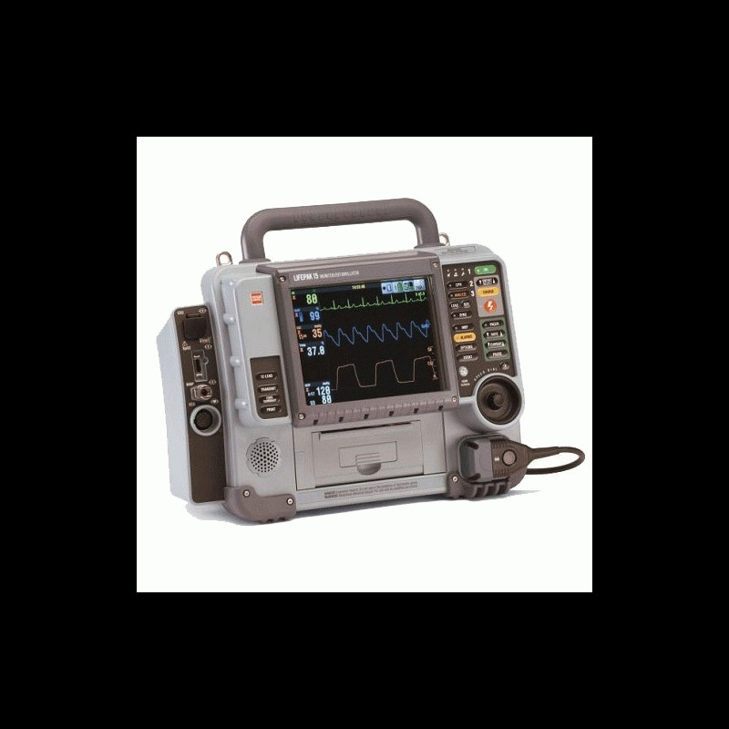 Stryker Physio Control Lifepak 15 with 3 Lead ECG, AED and Pacing 99577 ...