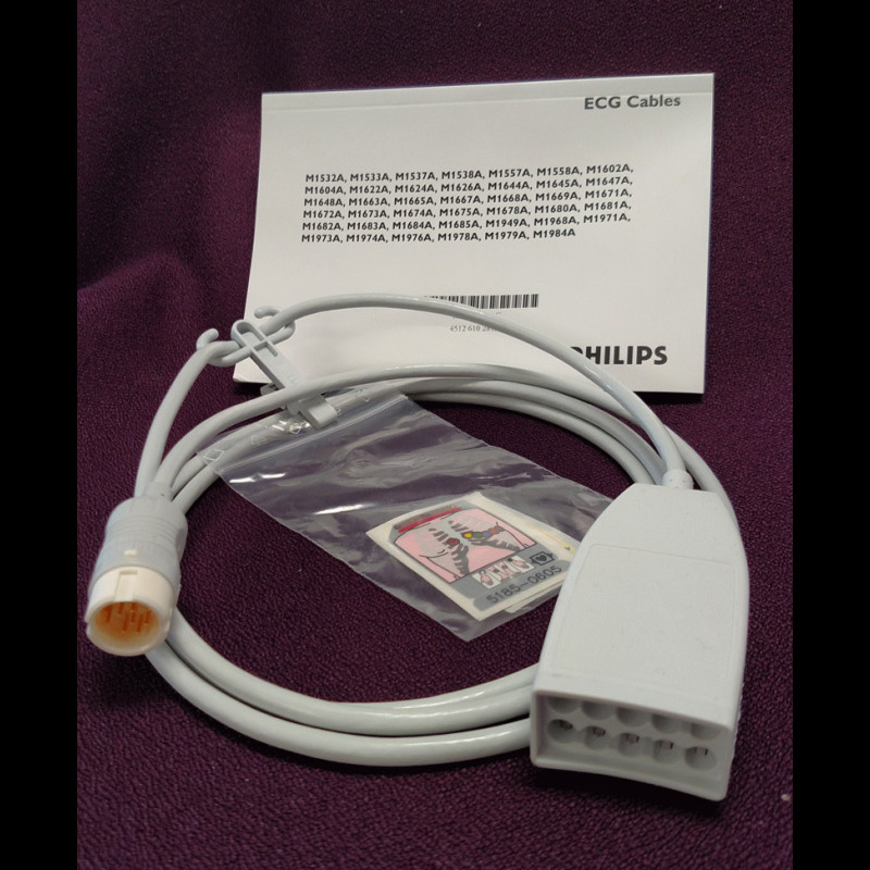 Philips 5 lead ECG patient trunk cable with AAMI/IEC M1668A Cables EKG ...