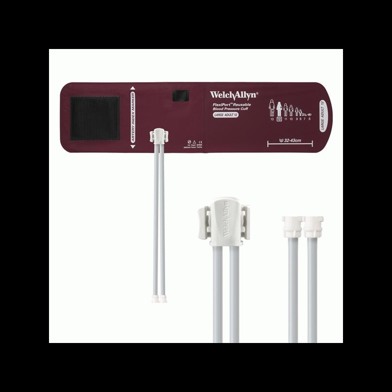 Welch Allyn Reusable Flexiport Cuff With Tube Locking Connector Reuse Mq Blood Pressure