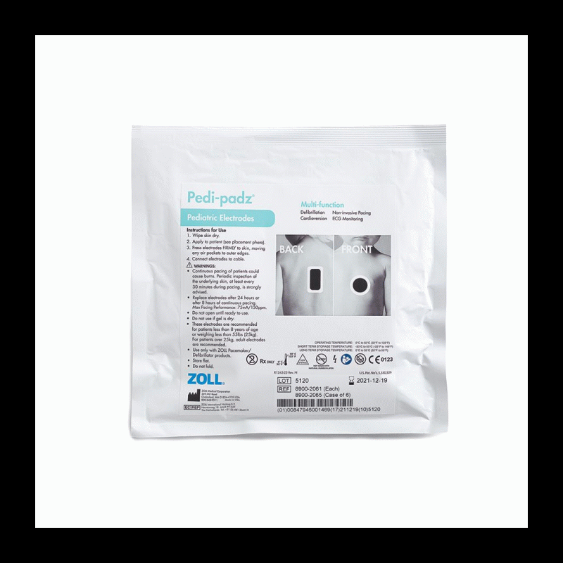 Zoll Pedi-Padz Multi-Function Electrode 8900-2065 Pads Manual ...