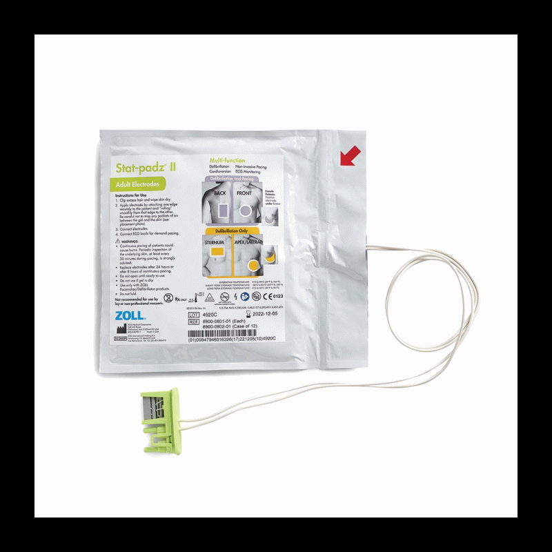 Zoll Stat-Padz® II Electrode 8900-0802-01 - Avobus Medical Equipment