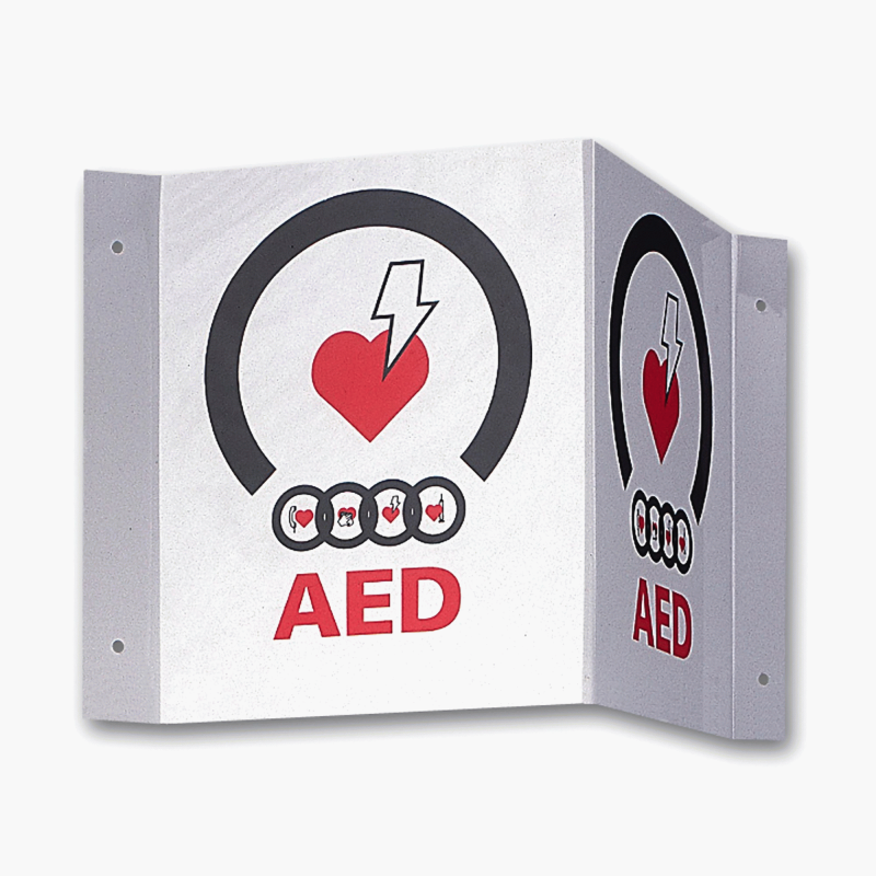Zoll AED Wall Sign with V-Shape 9310-0738 Wall Signs AED Accessories