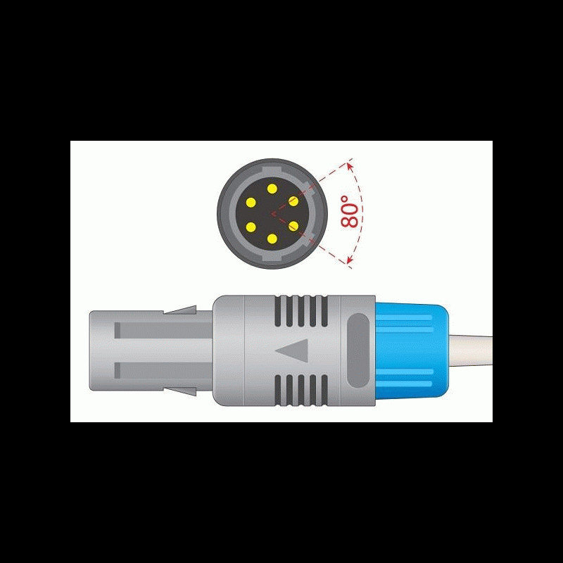 Compatible Mindray Datascope SpO2 Adapter Cable 0010-20-42595/E710P ...
