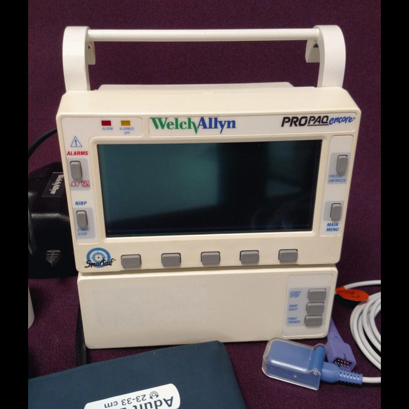 Welch Allyn Propaq Encore 206EL with Capnography CO2, Printer 007-0110 ...