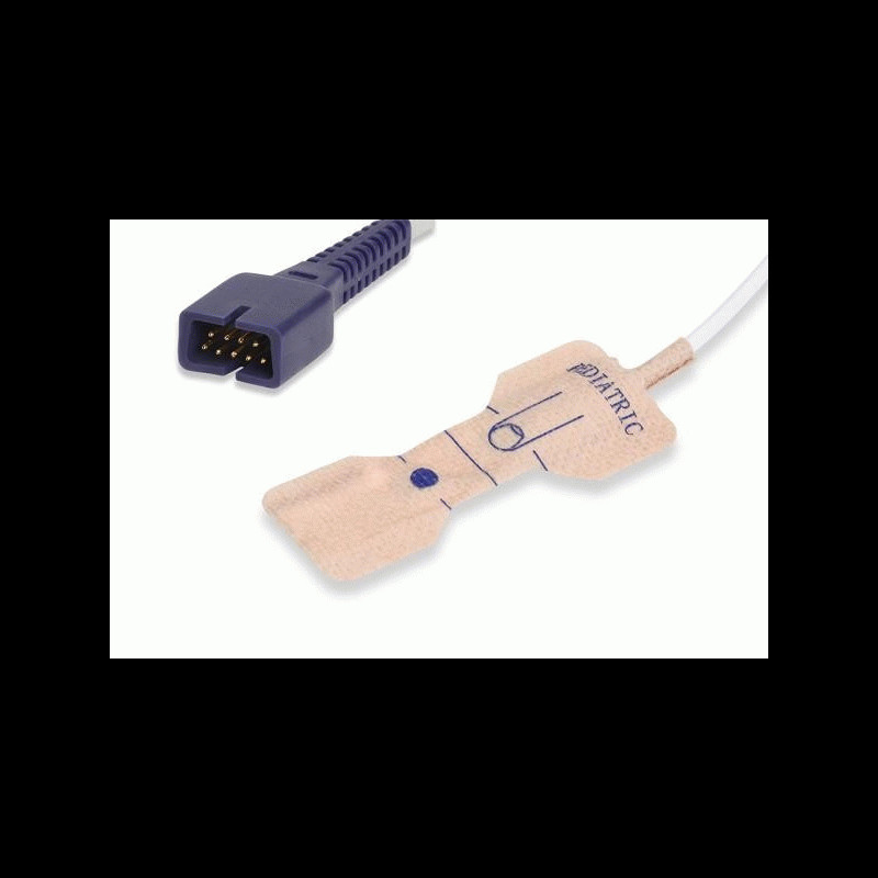 Covidien Nellcor Compatible Disposable SpO2 with Pediatric Sensor S523 ...