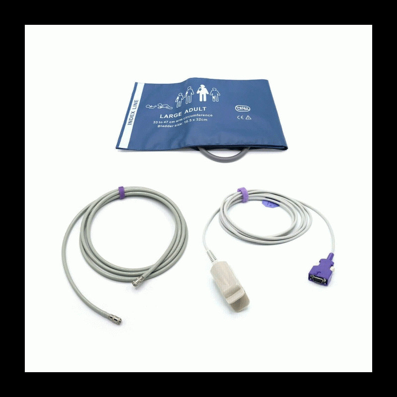 GE Compatible Criticare Patient Monitoring Accessories Bundle with NIBP ...