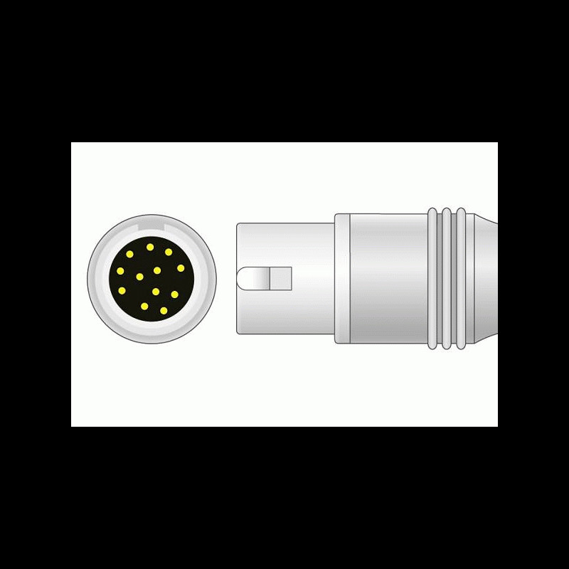 Compatible ECG Trunk Cable with 3 Lead Connection TP-23850, M1669A ...