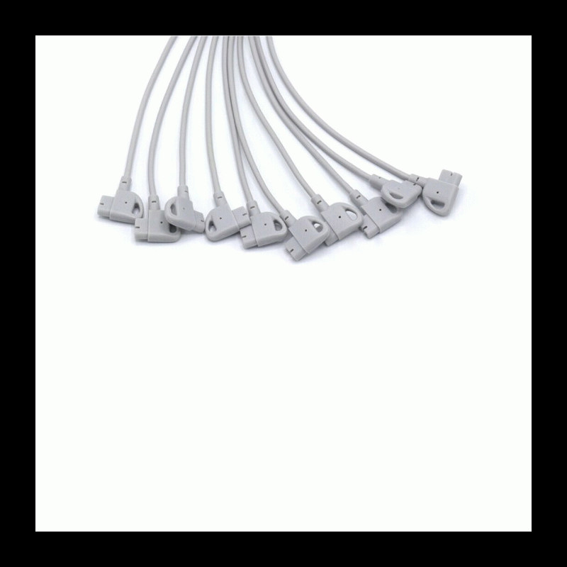 Philips Compatible ECG Leadwires with 12 Leads Lead Sets EKG Accessories
