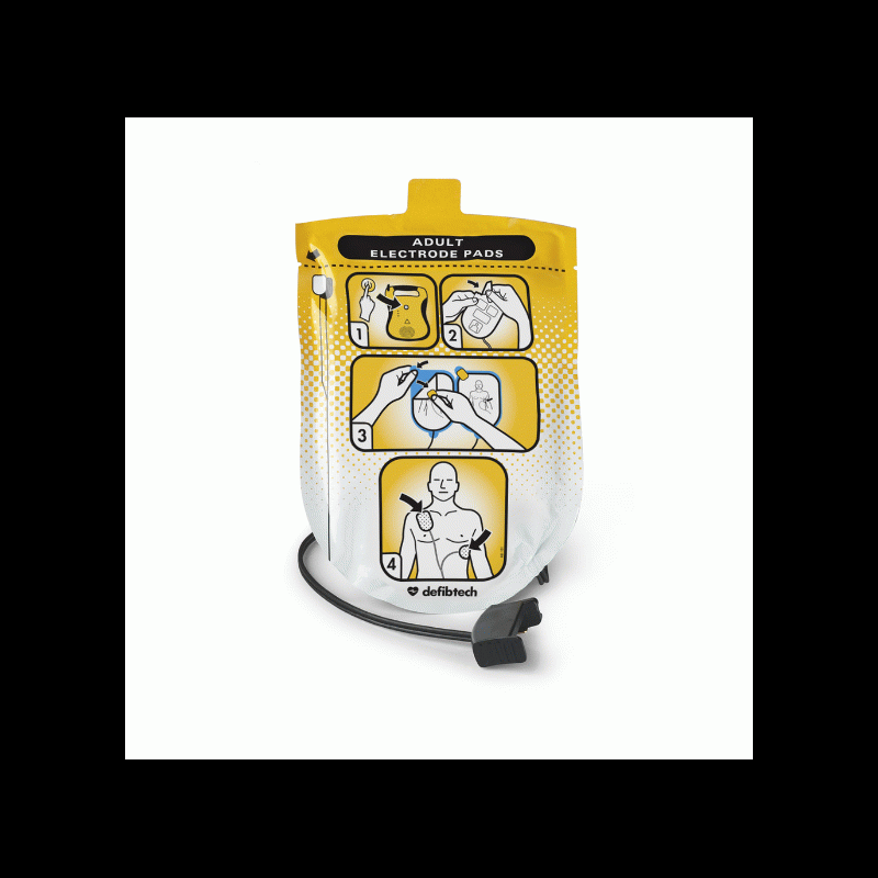 Defibtech Adult Defibrillation Pads DDP-100A Pads AED Accessories