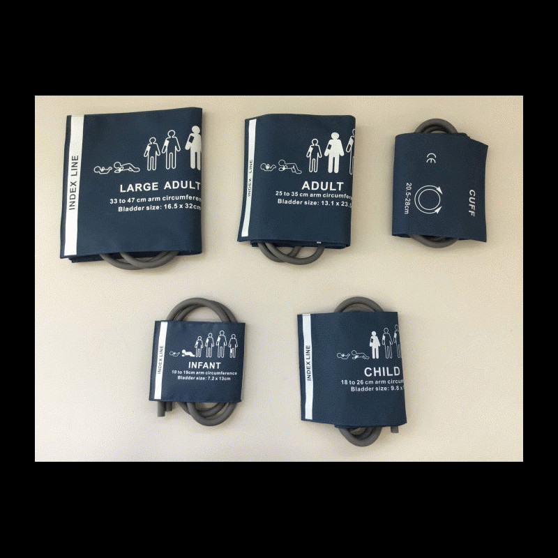NIBP Cuff Assortment Blood Pressure Cuffs Vital Signs Monitors Accessories