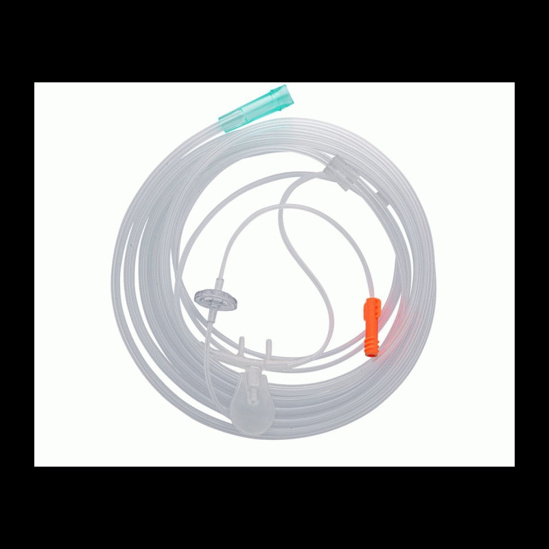 Oridion Compatible Microstream CO2 Nasal Sampling Line, 7ft