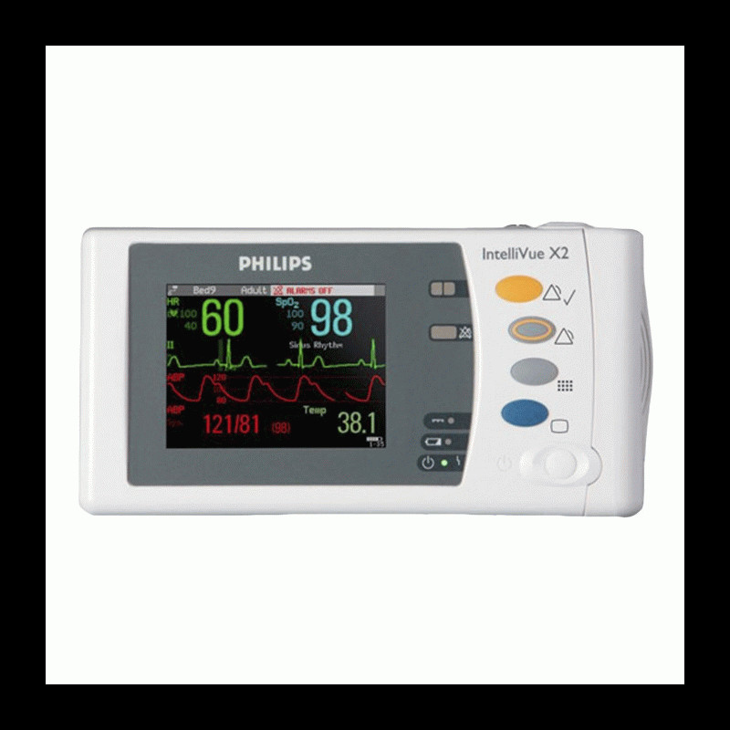 Philips IntelliVue X2 Portable Patient Monitor with SpO2, NIBP, ECG ...